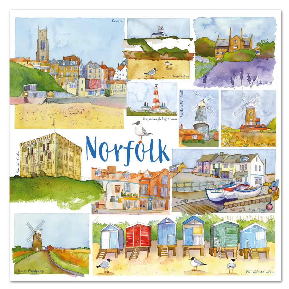 Norfolk Greetings Card - Emma Ball