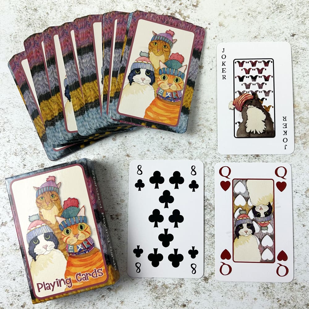 Cats in Hats Playing Cards